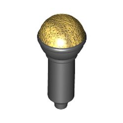 LEGO PART 90370pr0005 Musical Instrument Microphone with Metallic Gold ...