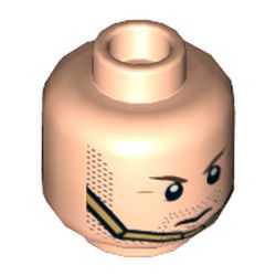 LEGO PART 3626cpr1632 Minifig Head Hawkman, Dual Sided, Brown Eyebrows ...