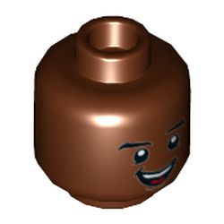 LEGO PART 3626cpr1634 Minifig Head James Rhodes (War Machine) / Cyborg ...