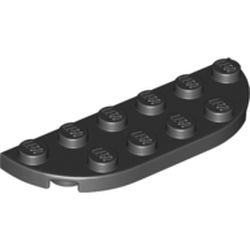 LEGO PART 18980 Plate Round Corners 2 x 6 Double | Rebrickable - Build ...