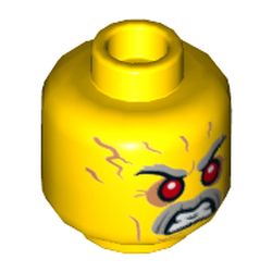 LEGO PART 3626cpr1706 Minifig Head Professor Brainstein, Gray Eyebrows ...