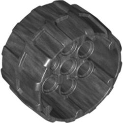 LEGO PART 22410 Wheel Hard Plastic, Treaded with 7 Pin Holes (37mm D. x ...
