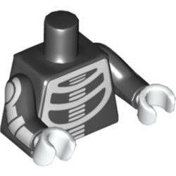 LEGO PART 973c03h27pr3116 Torso Skeleton Bones, Spine and Ribs Print ...