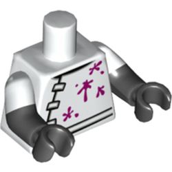 LEGO PART 973g27c03h03pr3108 Torso, Dual Molded Arms, Lab Coat with ...