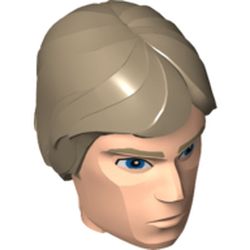 LEGO PART 23194 Large Figure Head Luke Skywalker | Rebrickable - Build ...