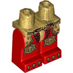 LEGO PART 970c22pr0935 Hips and Red Legs with Gold Belt, Armor with ...