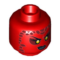 LEGO PART 3626cpr1797 Minifig Head Lavaria, Dual Sided, Eyebrows ...