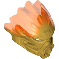 LEGO PART 24148pat0002 Large Figure Mask of Fire (Unity) with Marbled ...