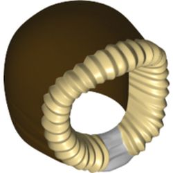 LEGO PART 95678pr0002 Hood Fur-lined, Short with Dark Brown Hood Print ...