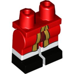 LEGO PART 970c22pat27pr1039 Hips with Red Legs and White Boots Pattern ...