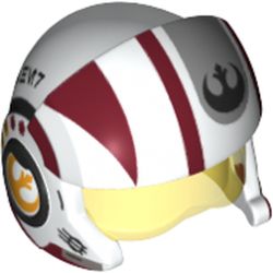 LEGO PART 21566pr0002 Helmet with Visor Rebel Pilot, Cheek Protectors ...