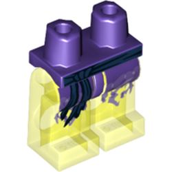 LEGO PART 970c72pr0010 Hips and Trans-Neon Green Legs with Dark Blue ...