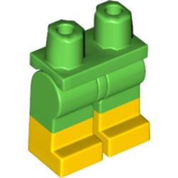 LEGO PART 970c06pat01 Hips with Bright Green Legs and Yellow Boots ...