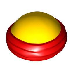 LEGO PART 25973pr0022 Bald Head with Tied Red Bandana Print ...