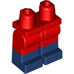 LEGO PART 970c22pat05 Hips with Red Legs and Dark Blue Boots Pattern ...