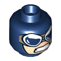 LEGO PART 3626cpr2067 Minifig Head Batman, Balaclava, Goggles, Light ...