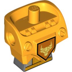 LEGO PART 23763pr0005 Minifig Torso Modified, Armor with Pin Holes with ...