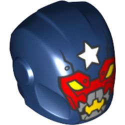 LEGO PART 28631pr0002 Helmet with Armor Plates and Ear Protectors with ...