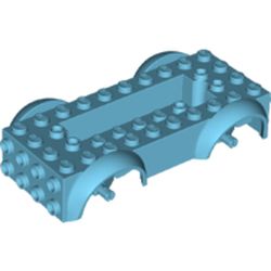 LEGO PART 12622c05 Vehicle Base 4 x 10 x 2 1/2 with Mudguards, Wheel ...