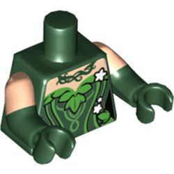 LEGO PART 973g02c35h35pr3692 Torso, Dual Molded Arms, Plant Foliage ...
