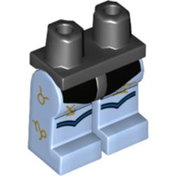 LEGO PART 970c29pr1218 Hips and Bright Light Blue Legs with Black ...