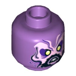 LEGO PART 3626cpr2200 Minifig Head Taserface, Dark Purple and Lavender ...
