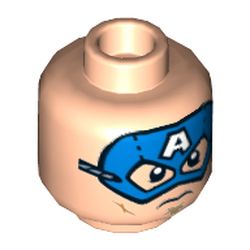 LEGO PART 3626cpr2314 Minifig Head Masked Robber, Eyebrows, Black Eye ...