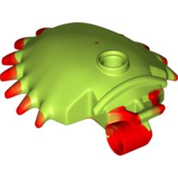 LEGO PART 29112pat0001 Plant, Venus Flytrap Shell 5 x 6 - with Red Leaf ...