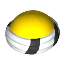 LEGO PART 25973pr0002 Bald Head with White Bandana with Black Stripes ...