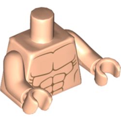 LEGO PART 973c02h02pr4041 Torso Bare Chest with Muscles Print, Light ...