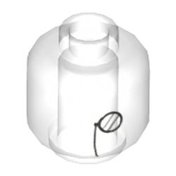 LEGO PART 3626cpr2442 Minifig Head Gentleman Ghost, Monocle on Chain ...