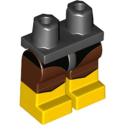LEGO PART 970c19pat01pr1442 Hips with Reddish Brown Legs and Yellow ...
