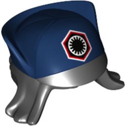 LEGO PART 35742pr0001 Hair and Hat, First Order Cap with Black Hair ...