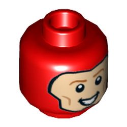 LEGO PART 3626cpr2482 Minifig Head The Flash, Dual Sided, Balaclava ...