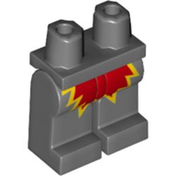LEGO PART 970c12pr1482 Hips and Dark Bluish Gray Legs with Explosion ...