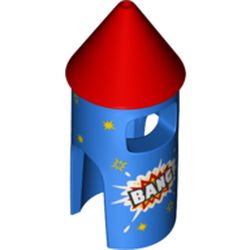 LEGO PART 35759pr0001 Costume Firework Arrow/Rocket, 'Bang' Print ...