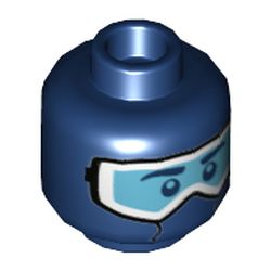 LEGO PART 3626cpr2600 Minifig Head, Snow Goggles Print | Rebrickable ...