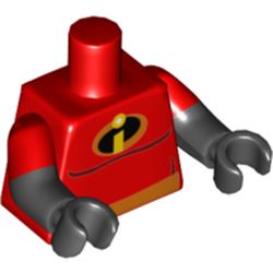 LEGO PART 973g22c03h03pr4261 Torso, Dual Molded Arms, 'I' Incredibles ...