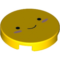 LEGO PART 14769pr1106 Tile Round 2 x 2 with Smiley Face Blushes ...