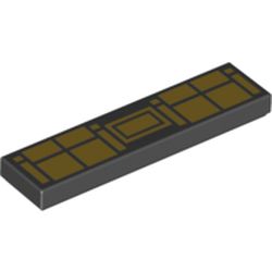 LEGO PART 2431pr0124 Tile 1 x 4 with Batman Utility Belt print ...