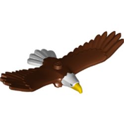 LEGO PART 37543pr0001 Animal, Bird, Eagle with Yellow Beak Print ...
