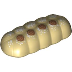 LEGO PART 37705pr0001 Food Bread Knotted Loaf with White Speckles and ...