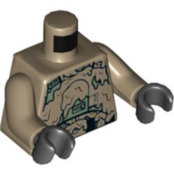LEGO PART 973c11h03pr4427 Torso Armor, Sand Green Stormtrooper with Mud ...