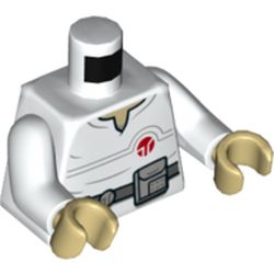 LEGO PART 973c27h26pr4468 Torso Tunic, with Red Circle, Tan Neck, Dark ...