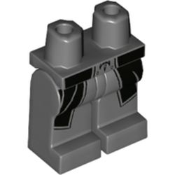LEGO PART 970c12pr1585 Hips and Dark Bluish Gray Legs with Black ...