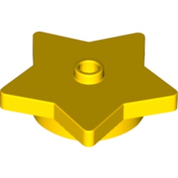 LEGO PART 39611 Plate Special 5-Point Star 4 x 4 2/3 with One Stud ...