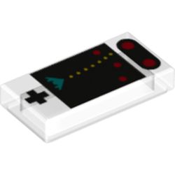 LEGO PART 3069bpr0246 Tile 1 x 2 with Groove and Game Computer Screen ...