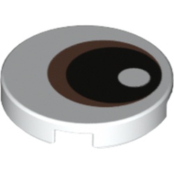 LEGO PART 14769pr1117 Tile Round 2 x 2 with Copper Eye, Black Pupil ...