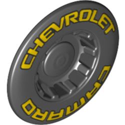 LEGO PART 49098pr0001 Hub Cap 24mm without Tube with Chevrolet print ...