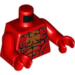 LEGO PART 973c22h22pr4588 Torso Muscles and Crack Lines Print (Carnage ...